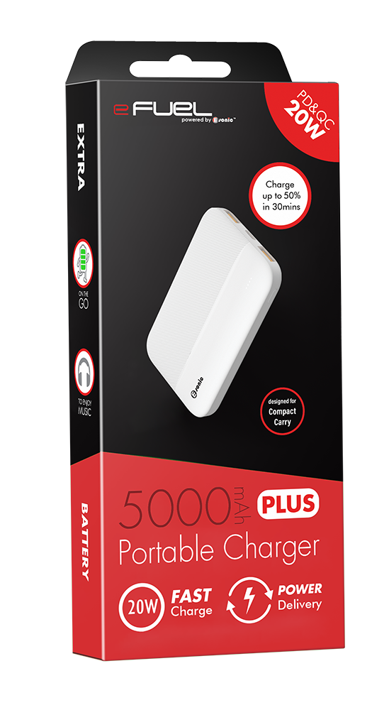 EFUEL 5000MAH USB-C FAST CHARGING POWERBANK PLUS – Esonic